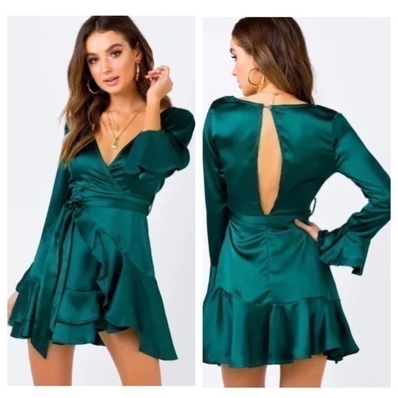 Princess Polly | Dresses | Nwt Princess Polly For Loraline Ruffle Teal ...
